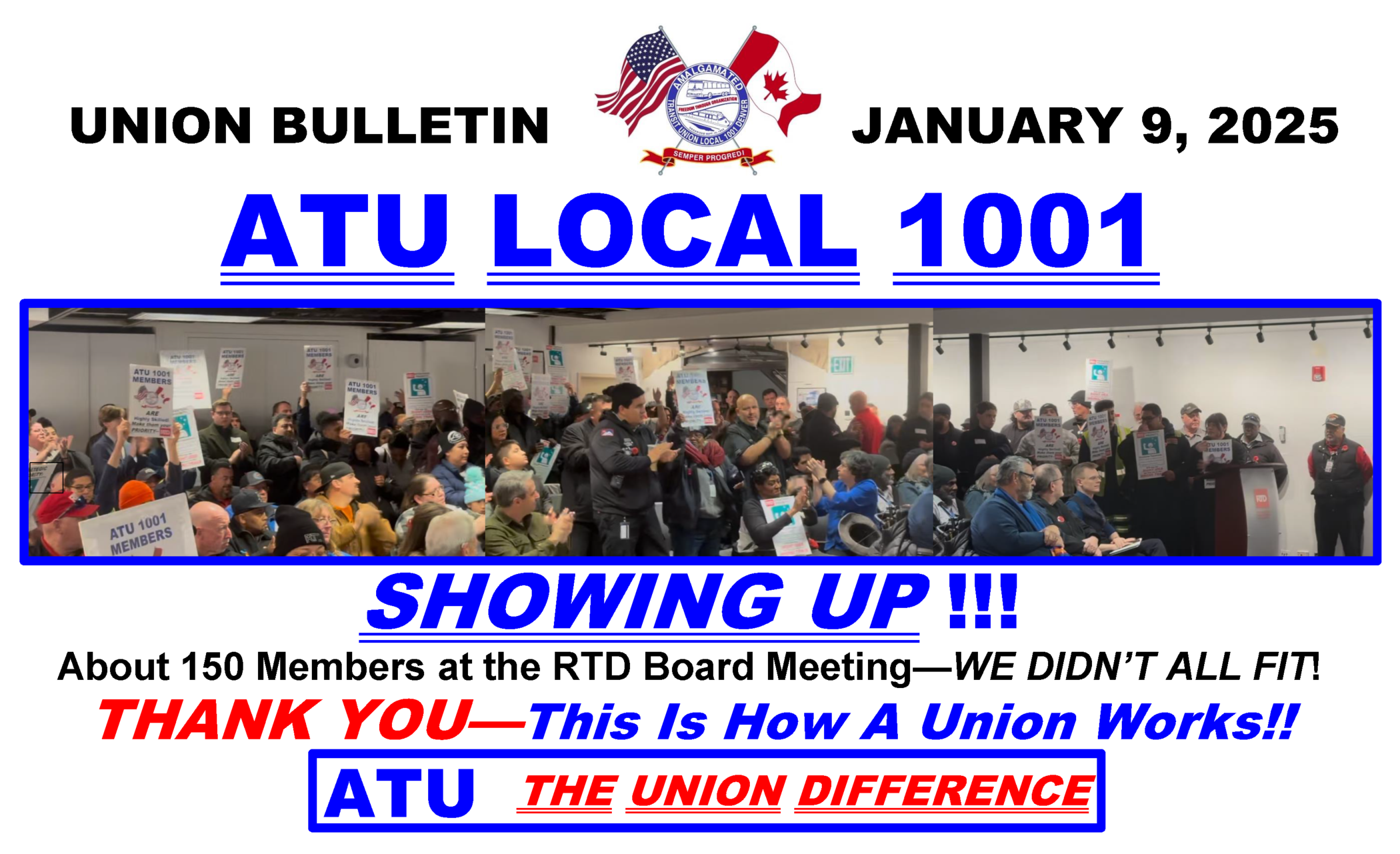 ATU Local 1001 | BULLETINS
