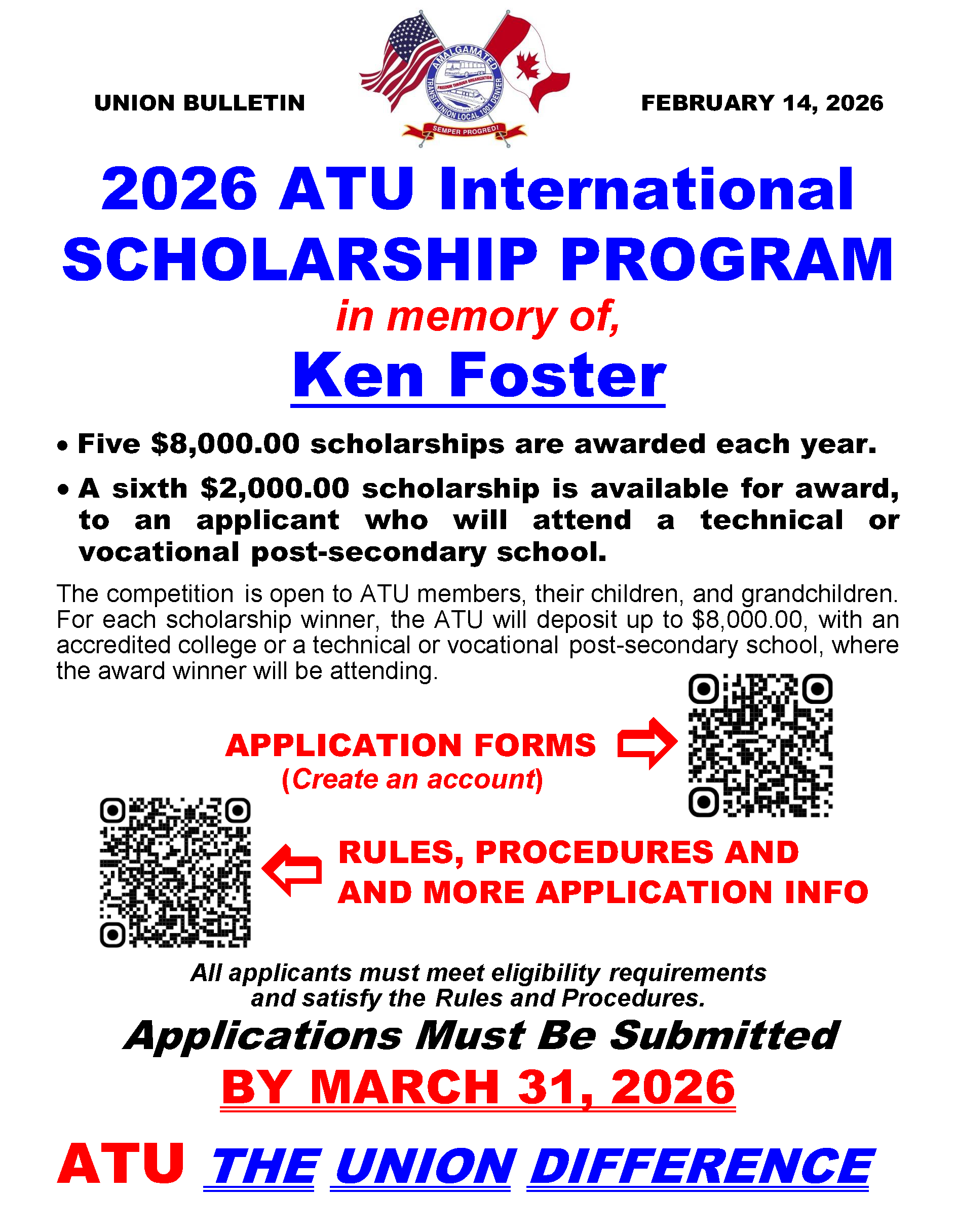 ATU Local 1001 | BULLETINS